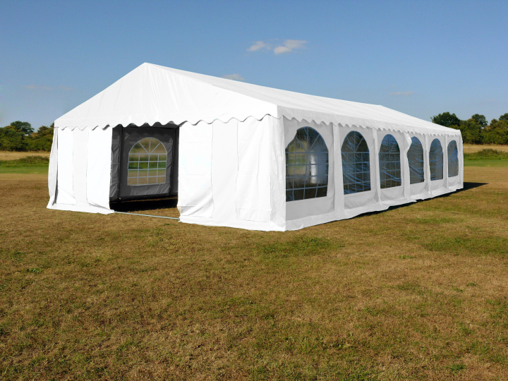 Párty stan Ohnivzdorný 6 x 12 m bílý | Hawaj.cz