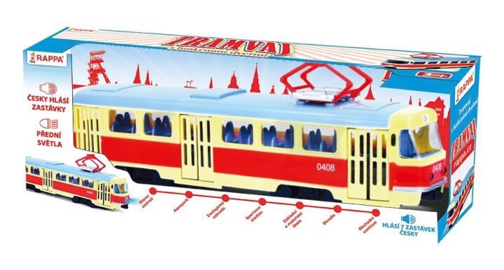 Rappa Tramvaj hlásí zastávky 28 cm | Hawaj.cz